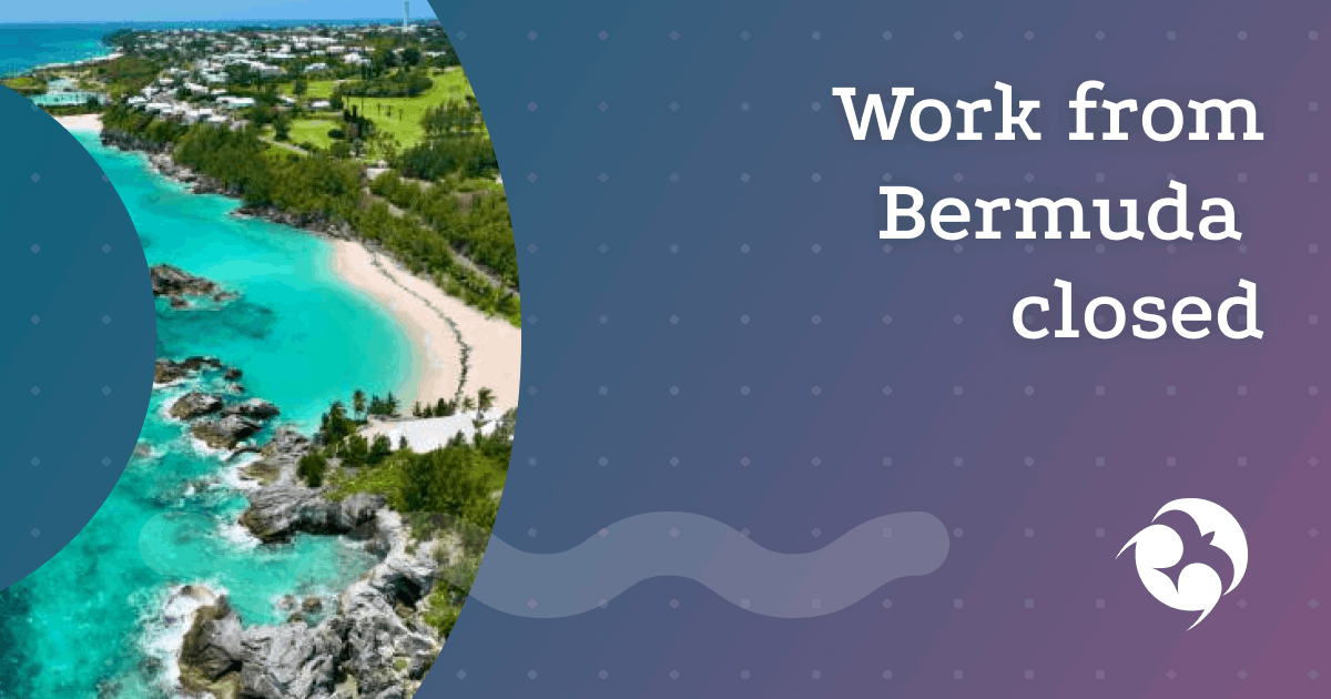 Bermuda has closed a program for digital nomads